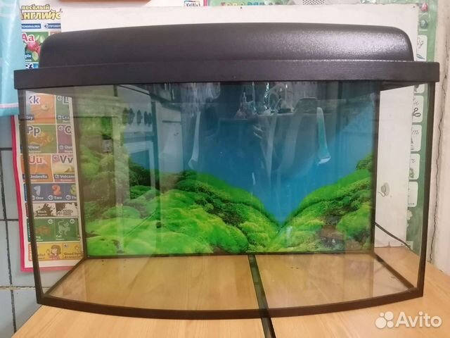 Аквариум 35литров,фильтр,нагреватель,аэратор