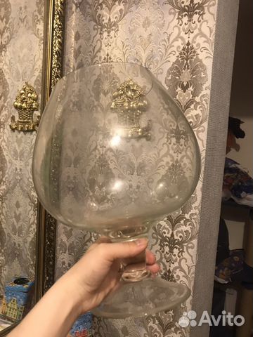 Аквариум в виде рюмки, ваза 5л