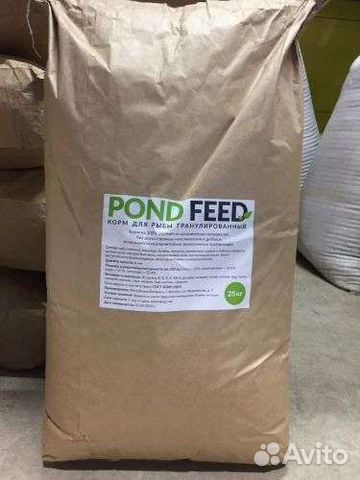 Корм PondFeed для карпа/осетра, форели, 25 кг