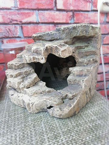 Грот, декарация для аквариума, пищера, скала